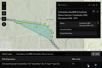 Linking Schedule Data to GIS Features
