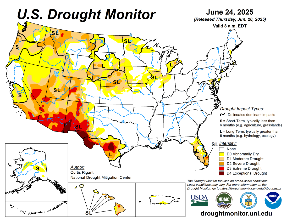 Drought Climate Summary June 2025