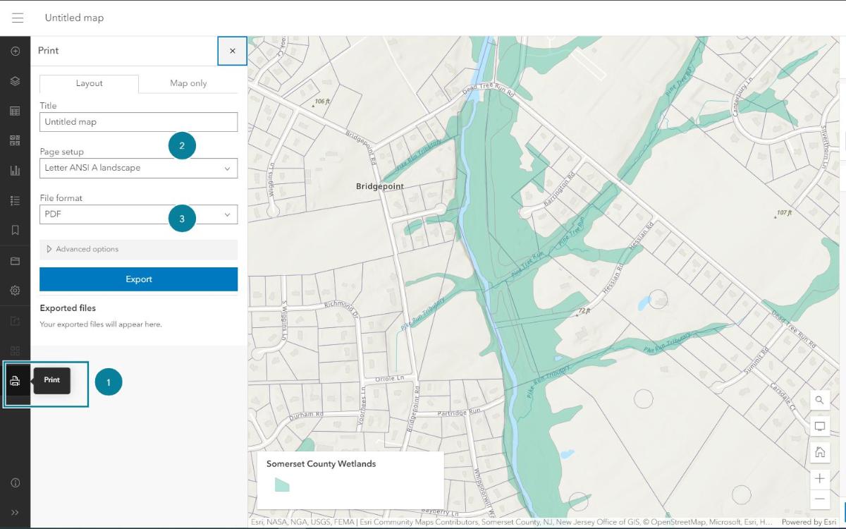 ArcGIS Online: Print and Export Maps